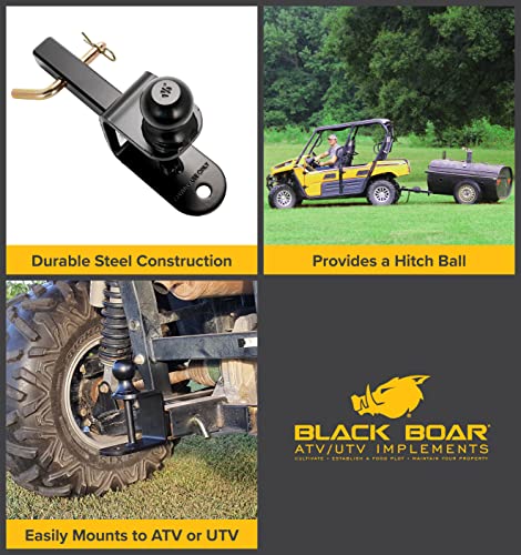 ATV/UTV Mount with Hitch Ball and Winch Strap Loop (1 7/8" Ball, 1 1/4" Shank) (66026)