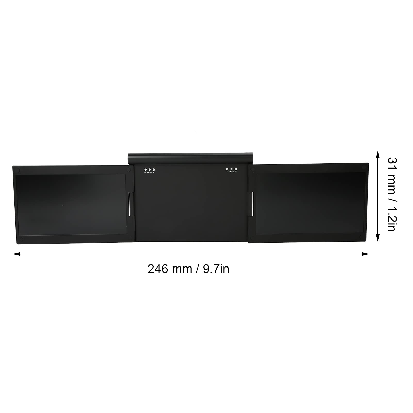 13.3 Inch Dual Extender Screen, 1920x1080 HD IPS Full View Dual Screen Display Dual Laptop Monitor Screen Laptop Screen Extender (X50 US Plug)