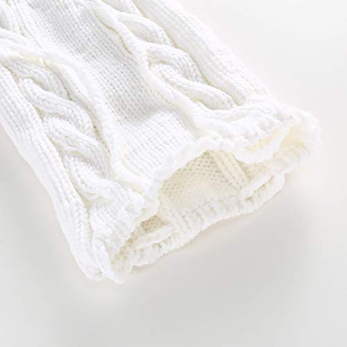 GUMEMO Newborn Baby Swaddle Sack Drawstring Knit Sleeping Bag Wrap Infant Baby Boy Girl Photography Prop Hospital Outfit White