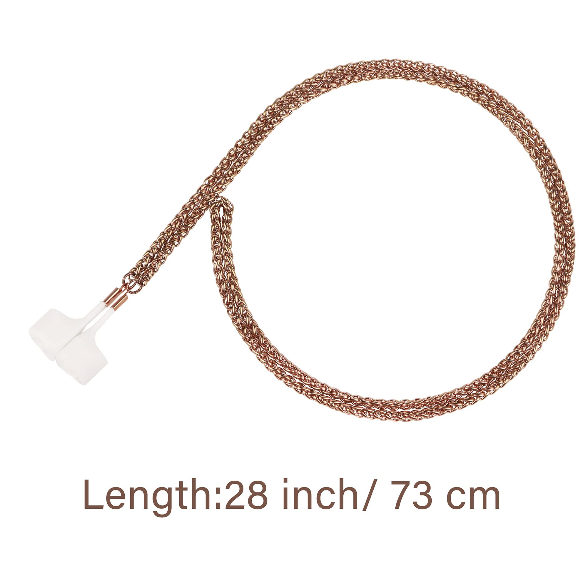 Guran Earphone Strap Magnetic Strong Cord Anti-Lost Sports String - Accessories for Airpods PRO 3 2 1 (Rose Gold)