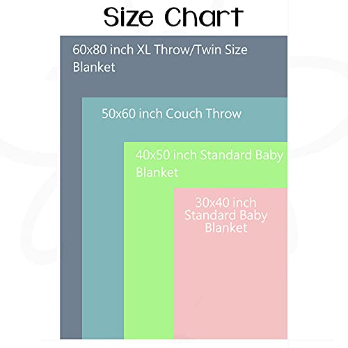 PUBSOOUP Personalized Baby Blankets, Baby Blankets for Girls and Boys with Name Flannel Plush Baby Customized Blanket Personalized Gifts for Kids(40"x30"inch)