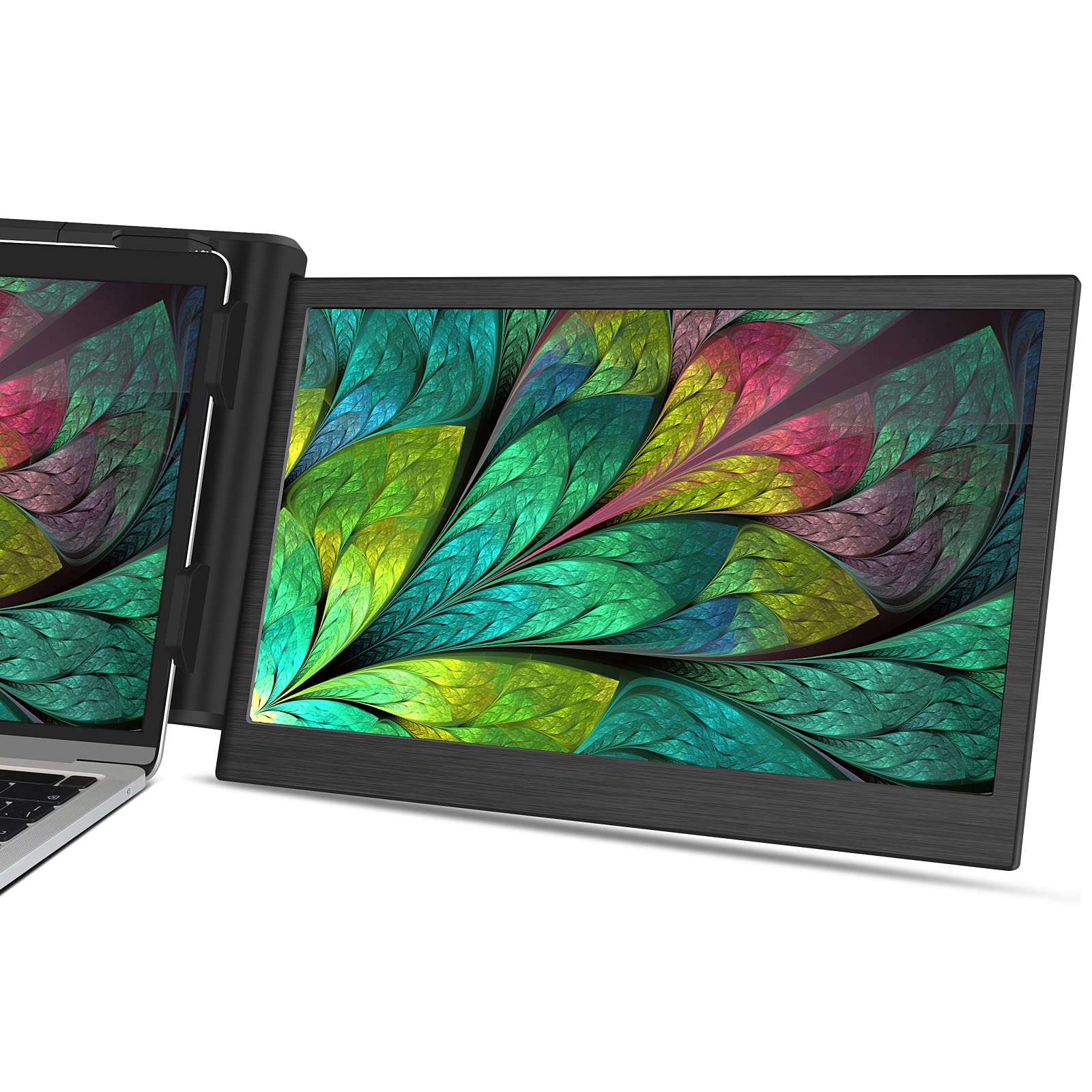 13.3inch Dual Portable Monitor, Laptop Screen Extender for 13.3-16 inch Mac Windows Notebook Phone
