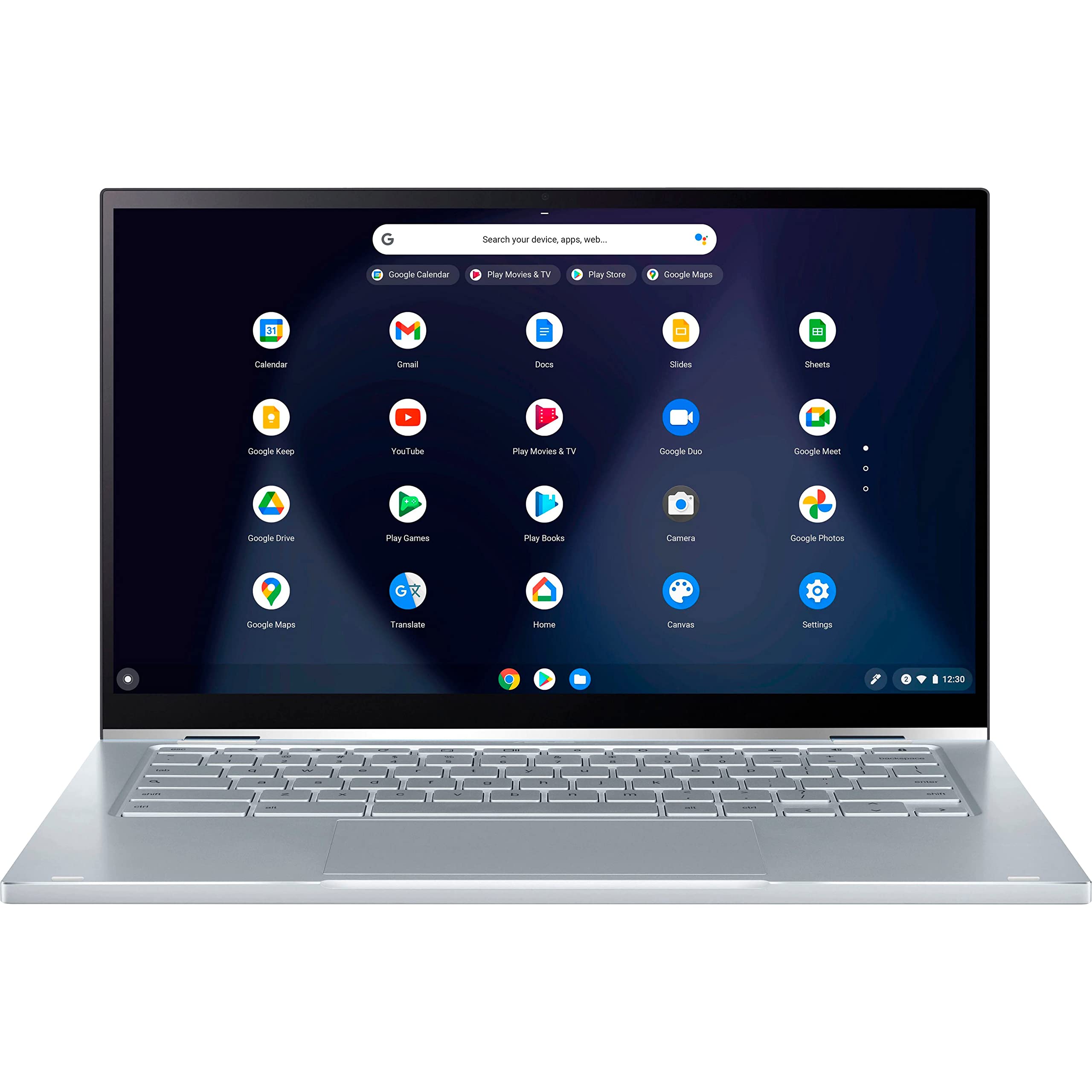 ASUS Chromebook Flip C433 14" FHD Touchscreen 2-in-1 Laptop, Intel Core m3-8100Y up to 3.4GHz, 8GB RAM, 48GB Storage (32GB eMMC + 16GB Flash Drive), 802.11AC WiFi, Backlit Keyboard, Silver, Chrome OS