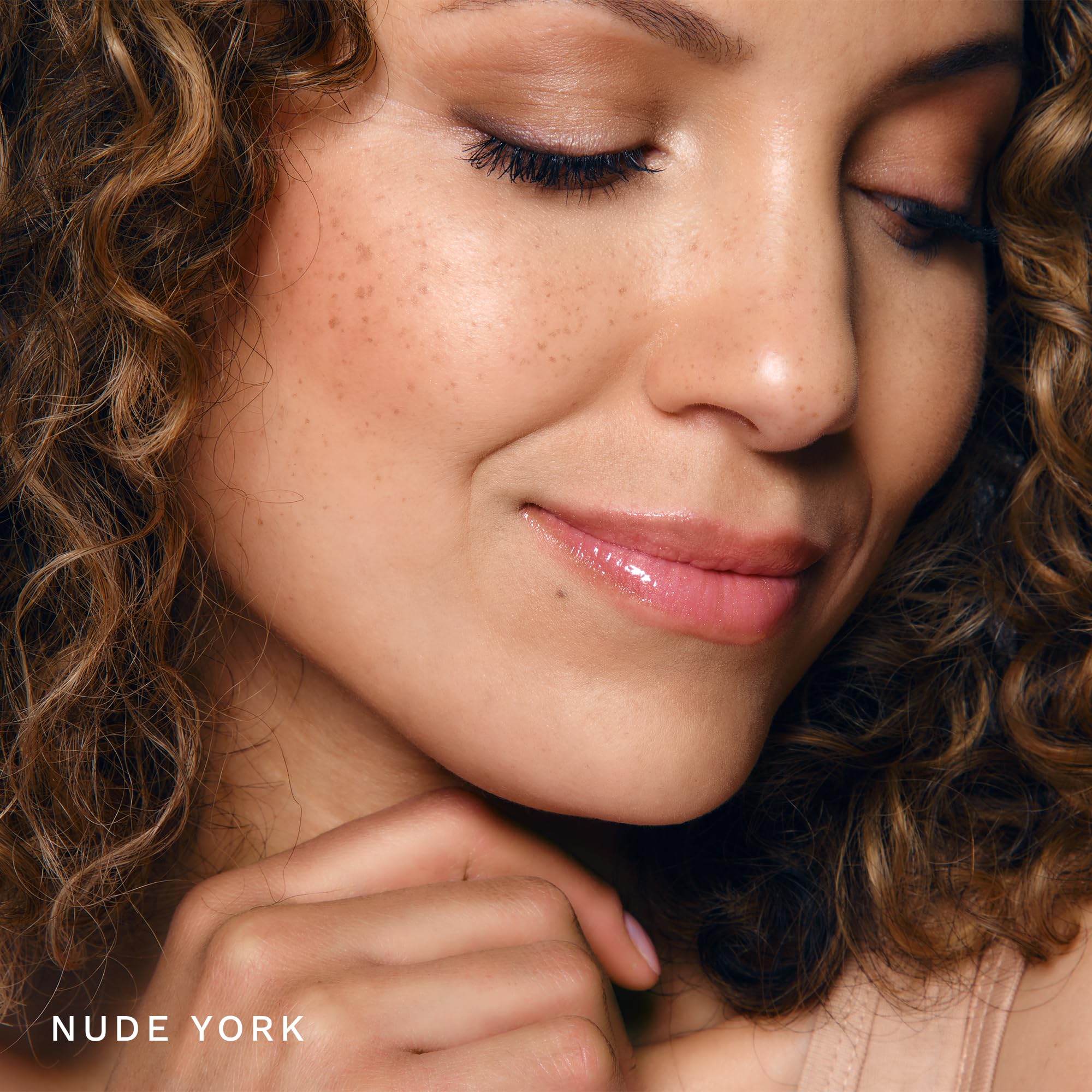 City Beauty City Lips Plumping Lip Gloss Nude York - High-Shine Gloss for Fuller, Younger-Looking Lips | Hydrating & Smoothing Lip Treatment Hyaluronic Acid