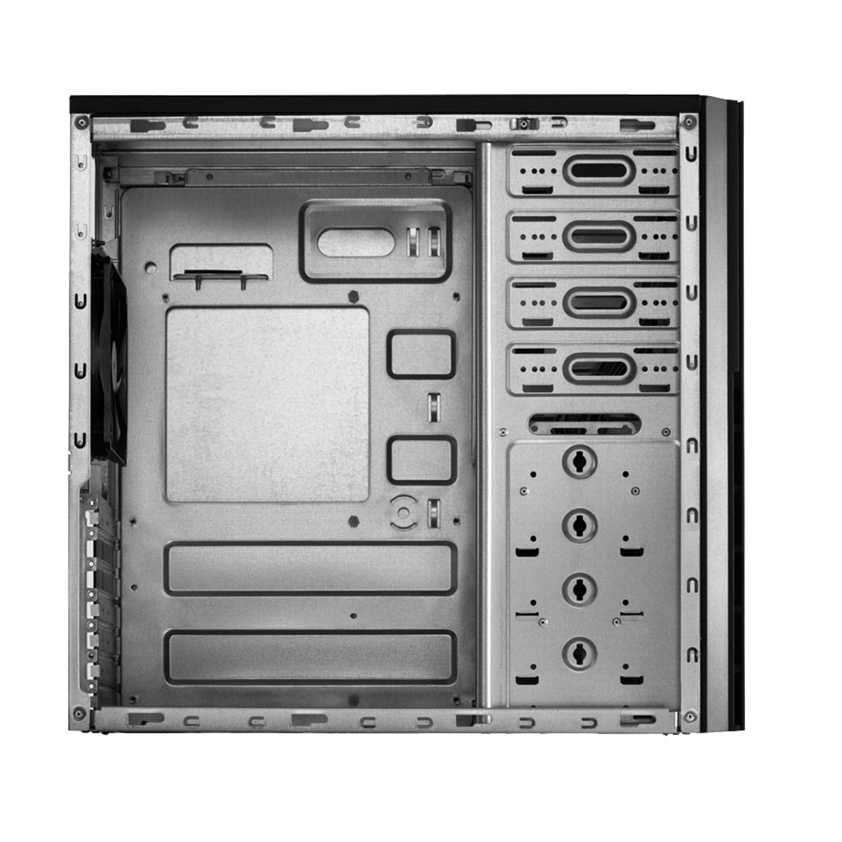 Antec Mid-Tower Case with 2X USB 3.0 Ports Durable Steel Bottom & Front Side Vents Case - Black - VSK4000E-U3