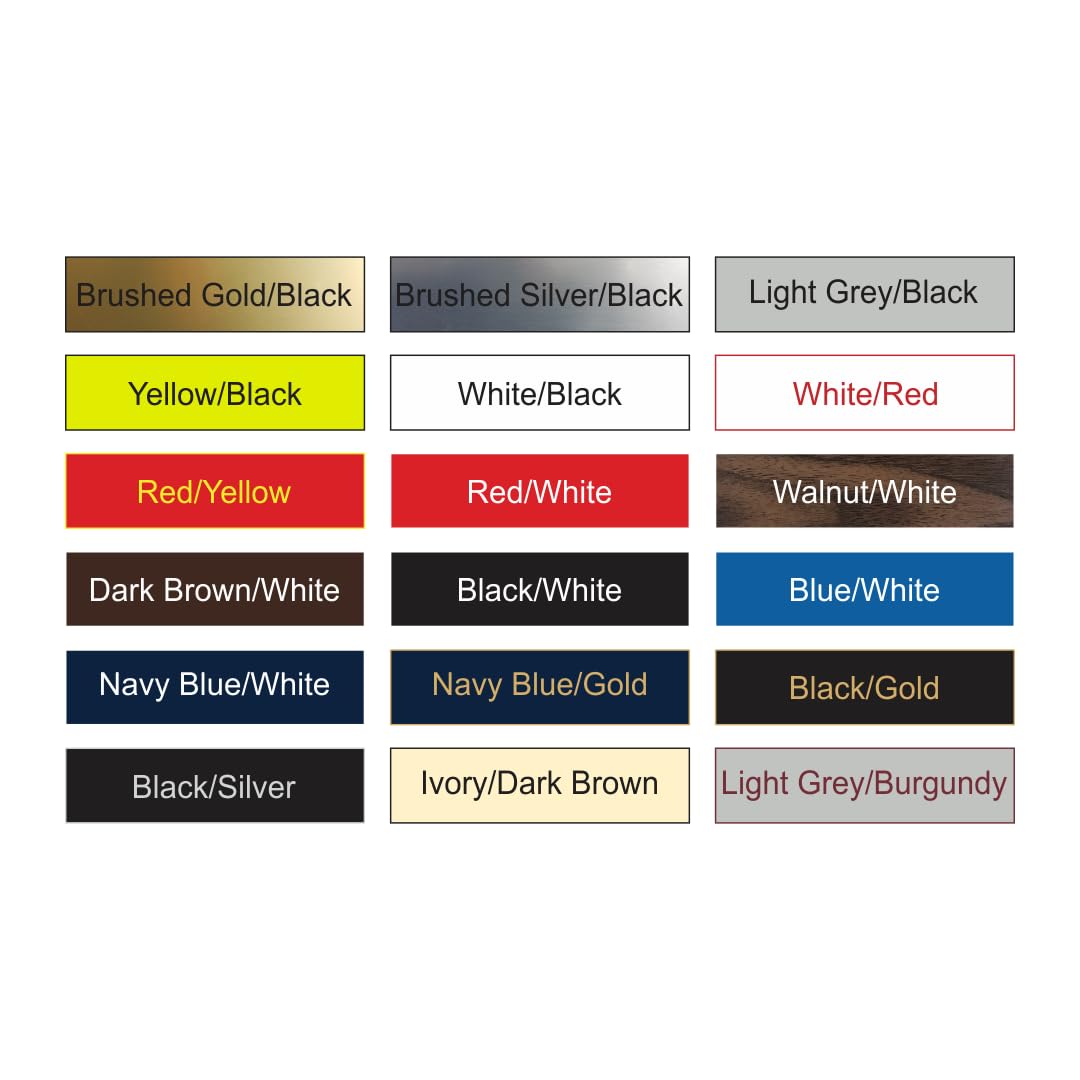 All Quality Standard Exit Wall or Door Sign | Durable Plastic and Easy Installation | Double-Sided Foam Adhesive Tape - Silver - Large (1 Pack)