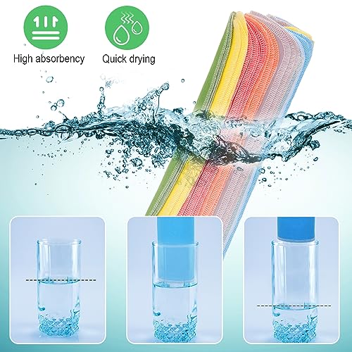 50PSC Reusable Paper Towels Washable Roll Super Absorbent Cotton Cloths Paper Towels Reusable Washable Kitchen Paper Towels for Household Cleaning(Multi Colors, Solid Style)