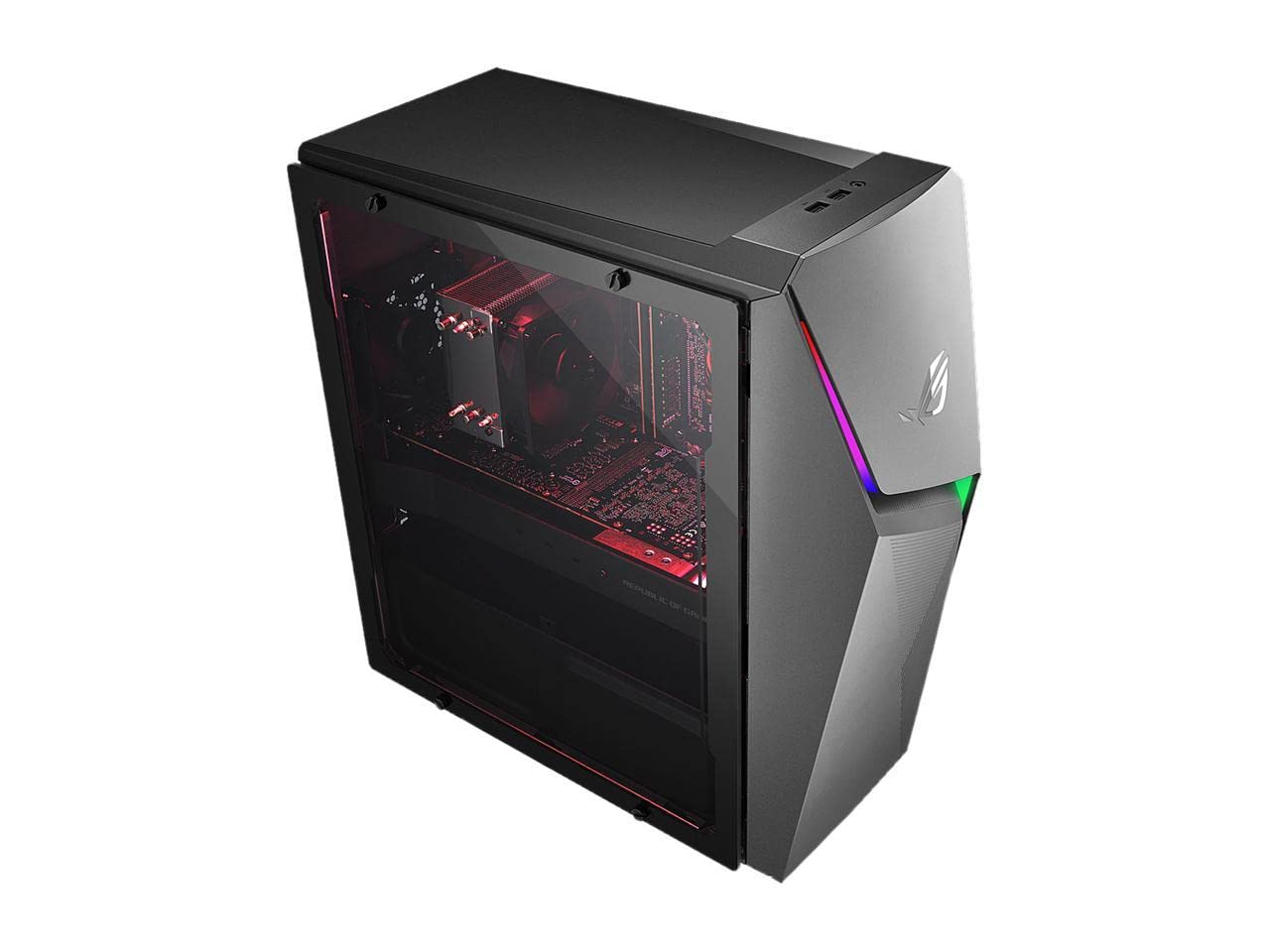 ASUS ROG Strix GL10DH-RH752 Gaming Desktop Computer, AMD Ryzen 7 3700X 3.60GHz, 8GB RAM, 1TB SSD + 1TB HDD, NVIDIA GeForce GTX 1650 4GB, Windows 10 Home