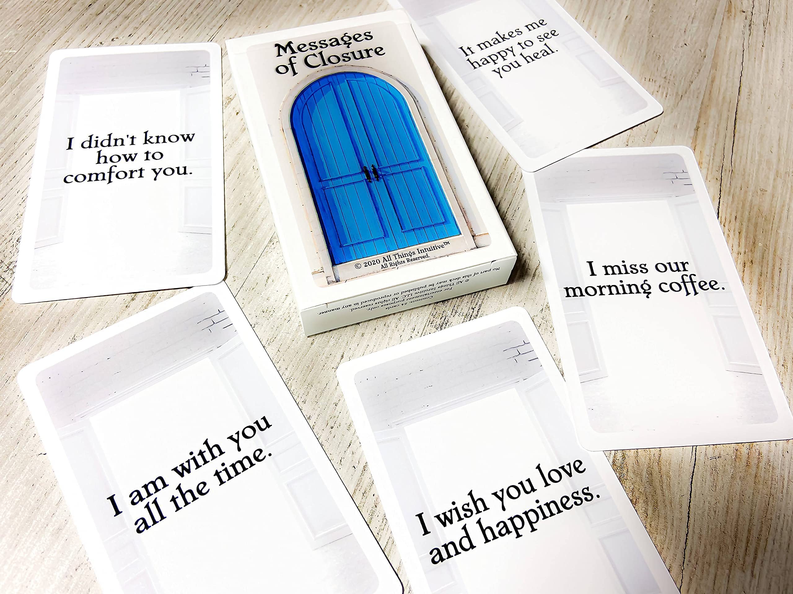 All Things Intuitive Messages of Closure Oracle Cards, Lost, Departed Loved Ones Oracle Card Messages, Indie