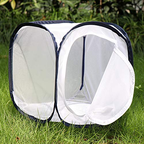 12" Butterfly Habitat Insect Cage Monarch Butterfly Enclosure for Caterpillars Pop-up 12 inches Tall Polyester Bottom for Easier Clean