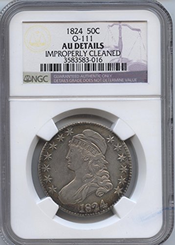 1824 Capped Bust Half Dollar AU Details NGC #3583583-016
