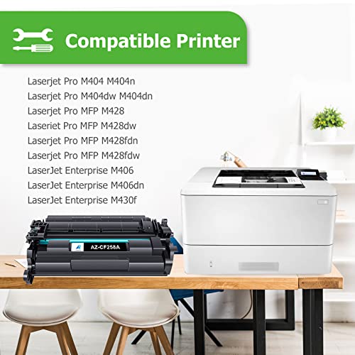 Aztech Compatible Toner Cartridge Replacement for HP 58A CF258A 58X CF258X for HP Pro M404dn M404n M404dw MFP M428fdw M428dw M428fdn Toner Printer M404 M428 M406 M430 (Black 2-Pack)