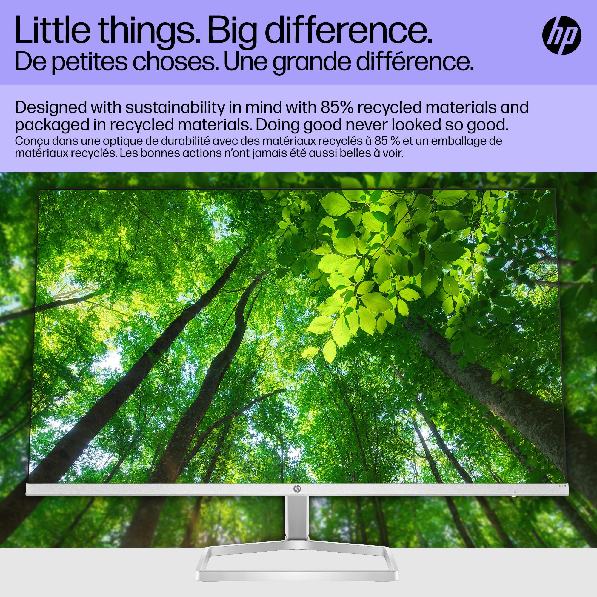 HP 27-inch M27f FHD Monitor