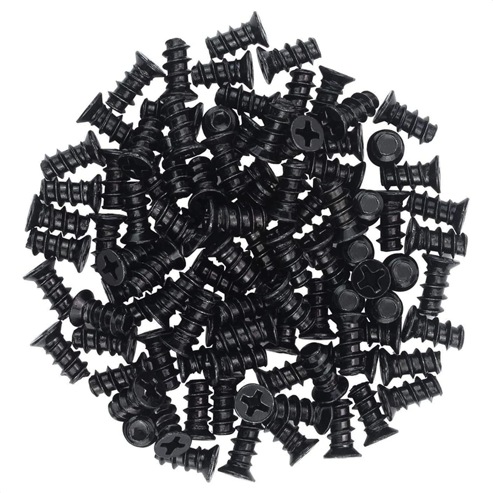 50Pcs Computer Case Fan Screws M5x10mm PC Fan Mounting Screws - CPU Radiator Fan Screws Case Cooling Cooler PC Fan Mount Screws - Black Self Tapping Screws