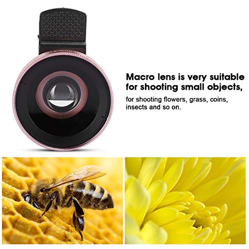 2 in 1 Phone Lens Professional, 0.45X Super Wide Angle and Macro Lens Clip-On Cell Phone Lenses Compatible with Android Mobile Phones/Tablets/Camera