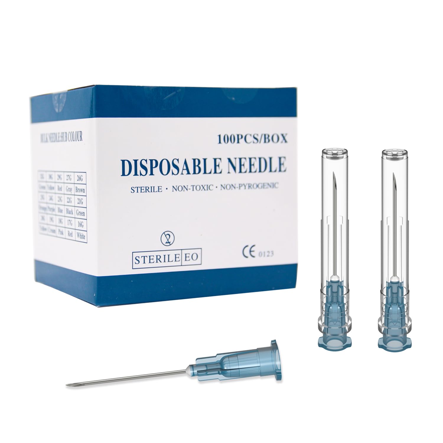 27 Gauge 1 inch Needle (100Pack) Lab Dispensing Accessories,Individual Package,Suitable for Refilling Liquid, Inks