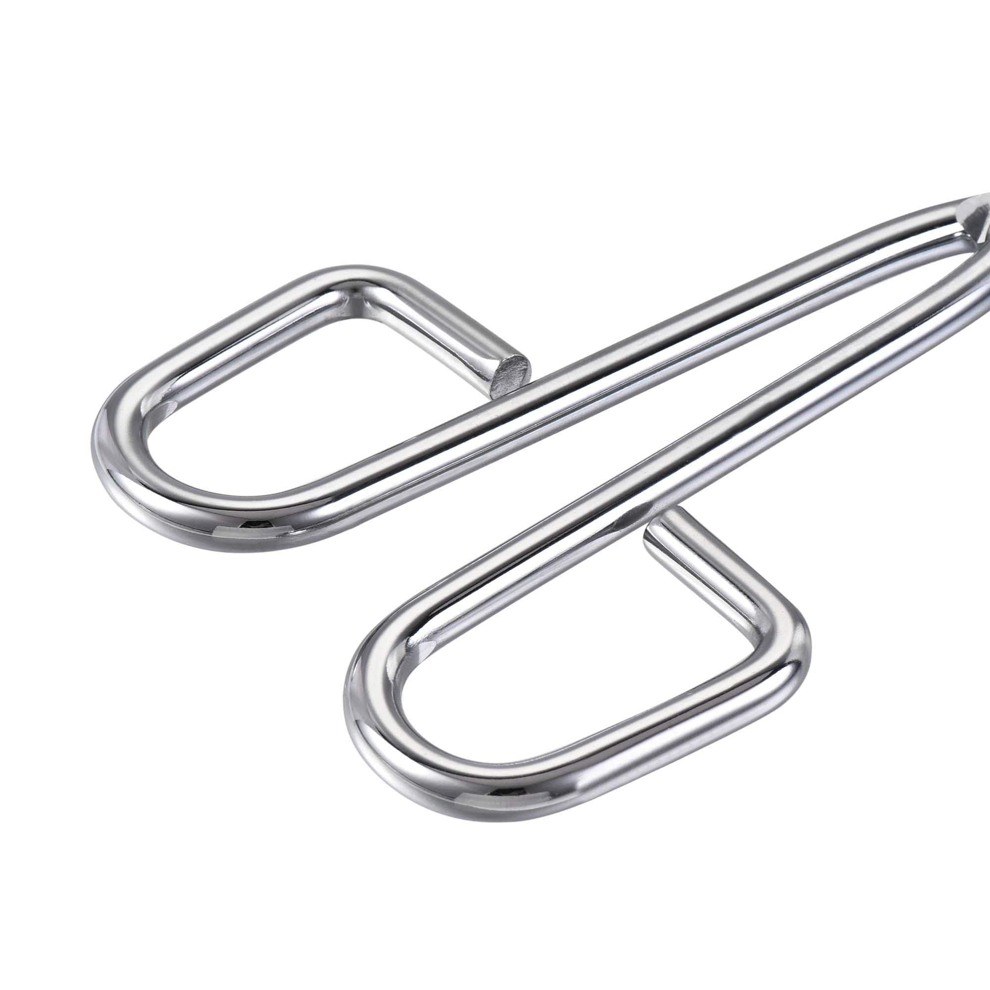 uxcell Lab Beaker Tongs 3 Prongs Stainless Steel 11.81-inch Opens Up to 180mm Width Blue