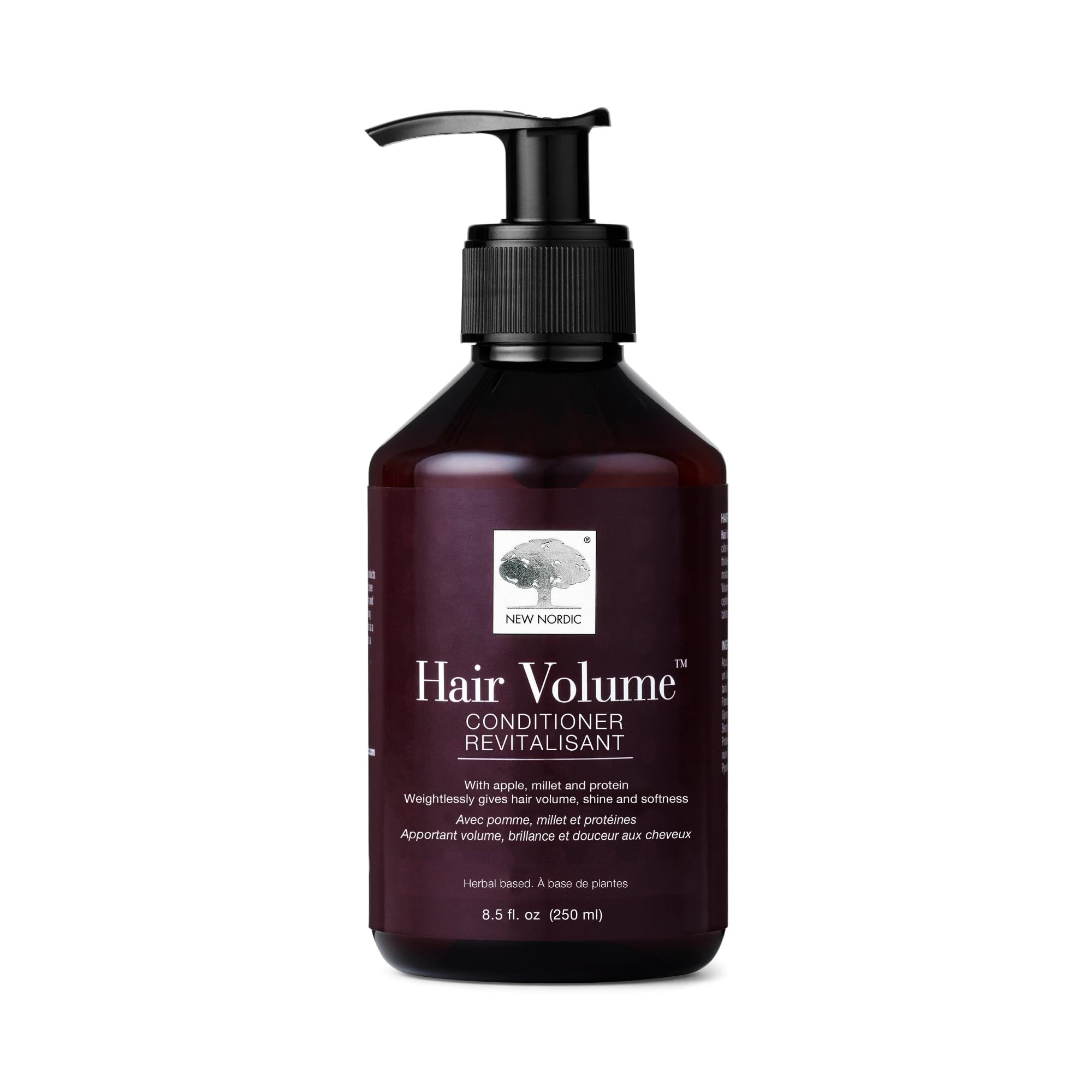 New Nordic Hair Volume Conditioner, Creamy Herbal Recipe to Weightlessly Hydrate, Volumize, Soften & Shine, Vegan, Clean Ingredients, 8.5 Fl Oz