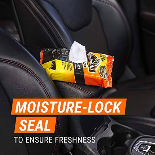 Car Protectant Wipes by Armor All, Interior Car Wipes with UV Protection Against Cracking and Fading, 60 Count
