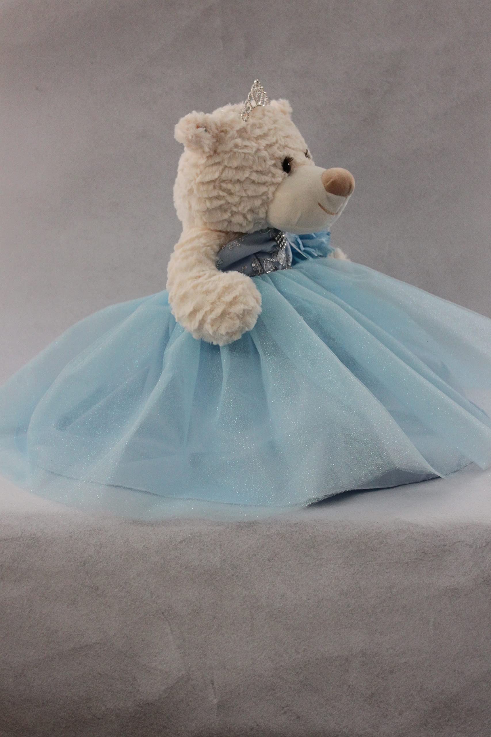 20" Quince Anos Quinceanera Last Doll Teddy Bear with Dress (Centerpiece) ~ B16631-4 Baby Blue