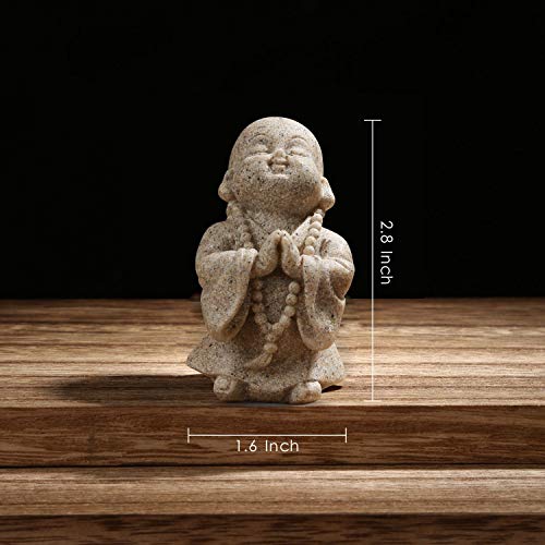 Carefree Fish Aquarium Decoration Minimalist Sandstone Buddha Fish Tank Decor Bring Home a Ray of Sunshine
