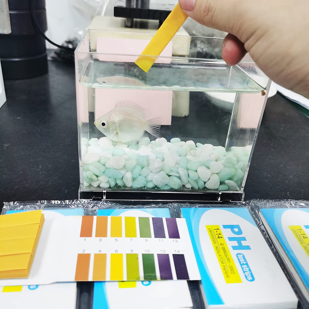 Jimitop pH Test Strips,10 Packs of 800 Strips pH 1-14 Test Paper,for Urine,Saliva,Drinking Water,Pool,Spa,Soap,Fish Tank and Liquids