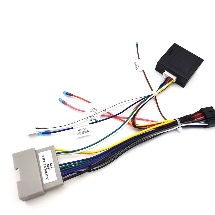 16 Pin Android Car Stereo Wiring Harness with Canbus for Wrangler JK 2008–2018