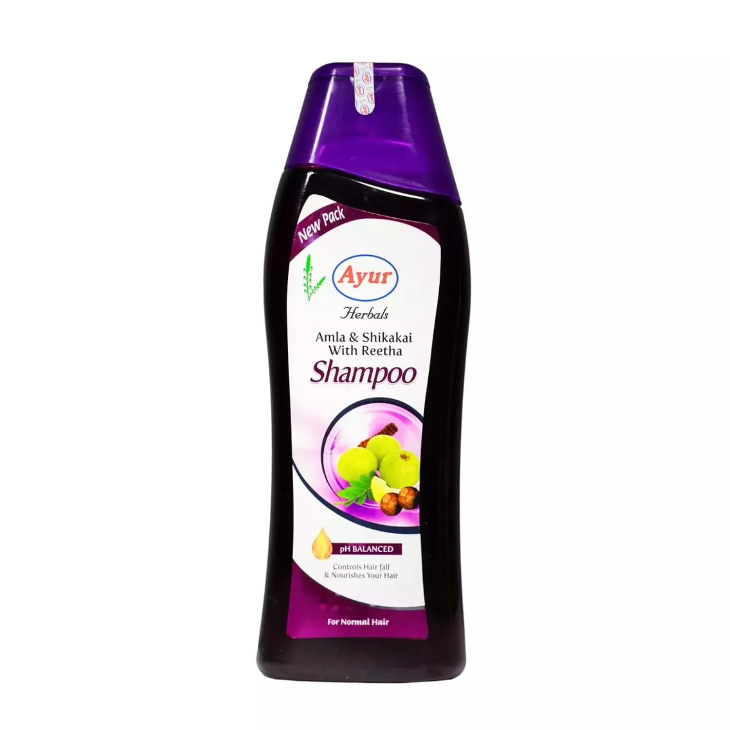 Ayur Herbal Shampoo Amla & Shikakai with Reetha for Normal Hair