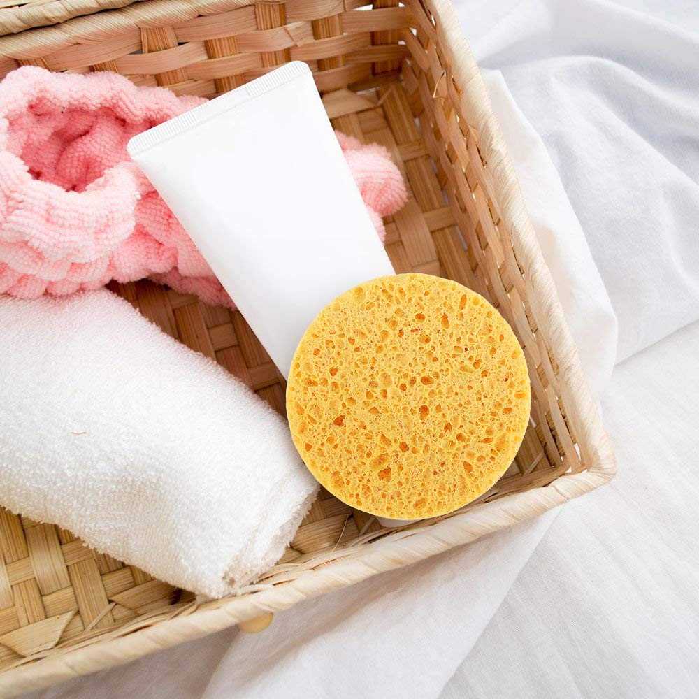 52-Count Facial Sponges Compressed Facial Cleaning Sponges, Face Cleansing Sponge SPA Massage Sponges Cleaning Exfoliating Sponge for Face