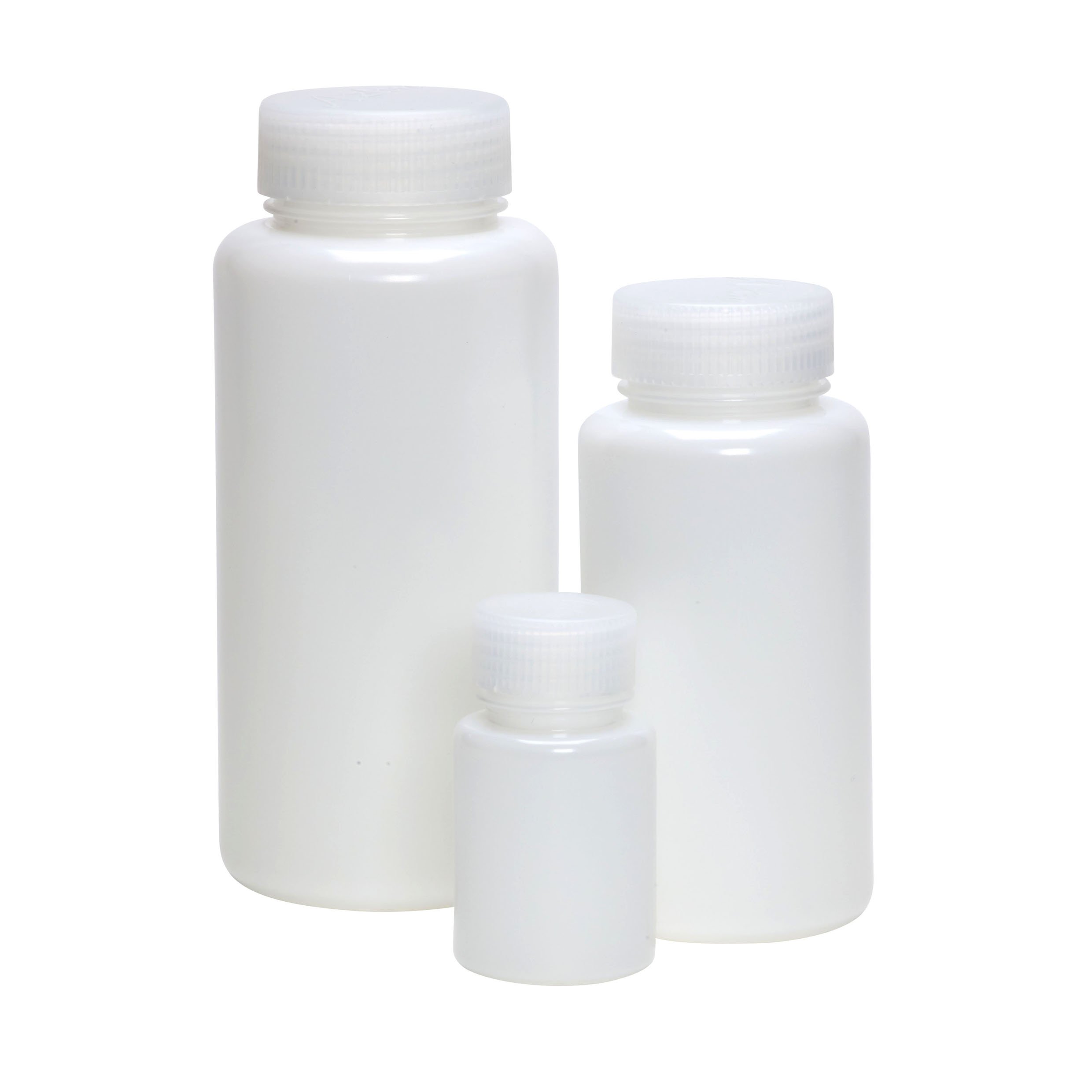 AZLON BLH0100P Plastic, Bottle, Wide Neck, HDPE, 100 ml (Pack of 10)