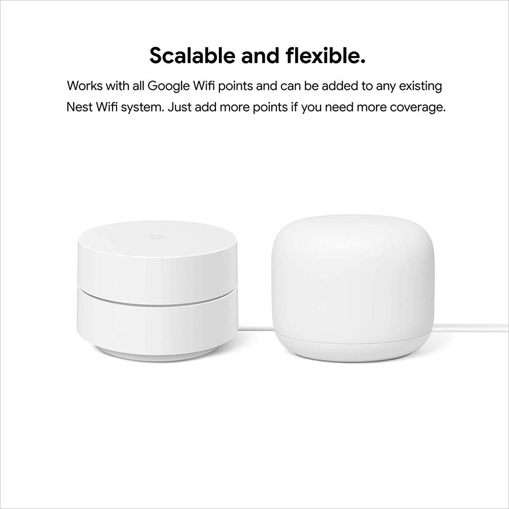 Google GA02434-US WiFi Mesh Network System Router AC1200 Point 3-Pack Bundle with 3X Deco Gear Google WiFi Outlet Wall Mount White and Professional Cable ZERObootCat6 Ethernet Patch Cable