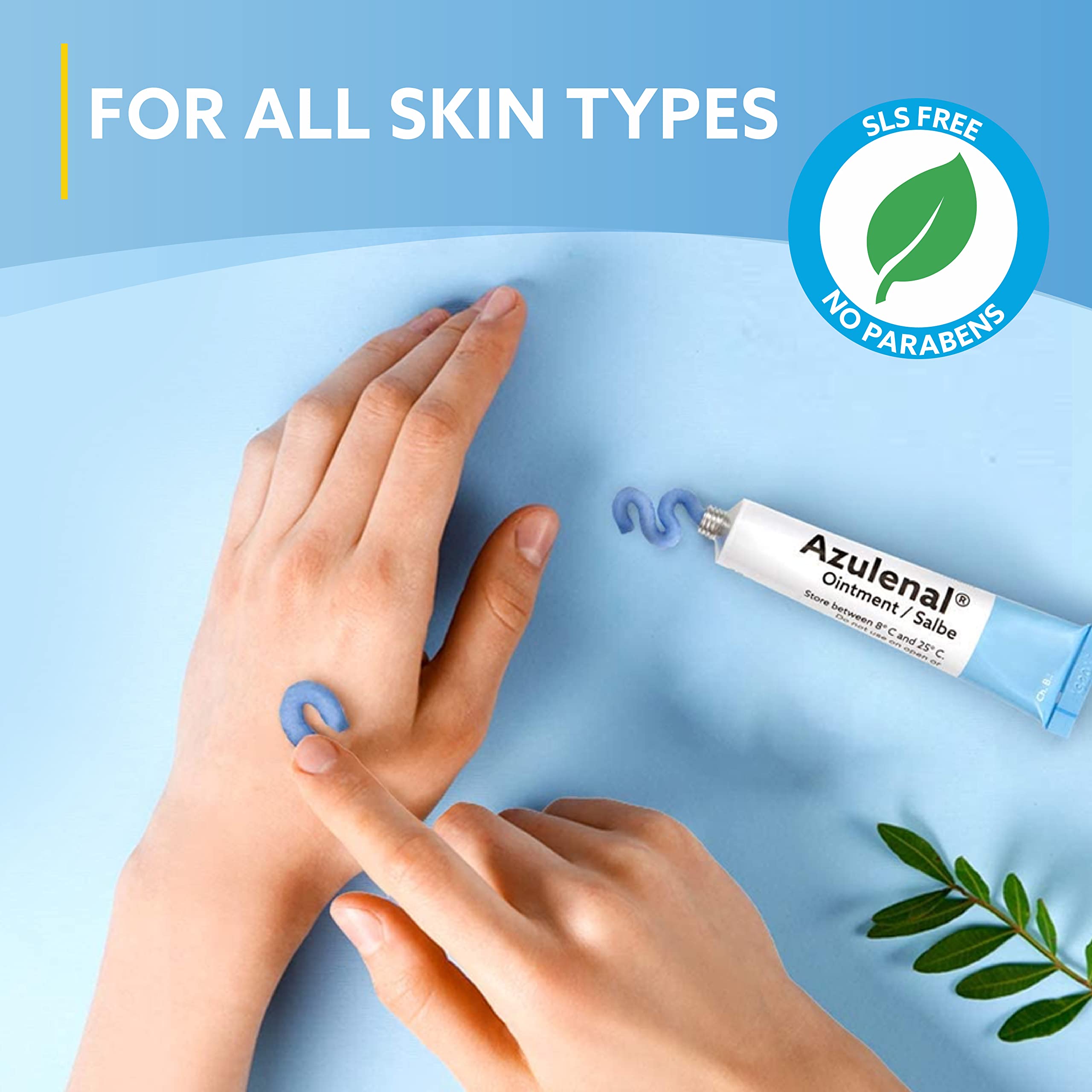 Azulenal Ointment with Guaiazulene | Wound and Healing Ointment for Diaper Rashes, Itches, Cuts, Burns, & Sore Nipples | Suitable for Use for Babies and Nursing Mothers | Made in Europe