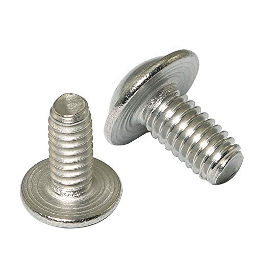 PZRT 25pcs Stainless Steel 304 Round Head Screws Hexagon HEX Socket Button Head Screw Bolt M4x8