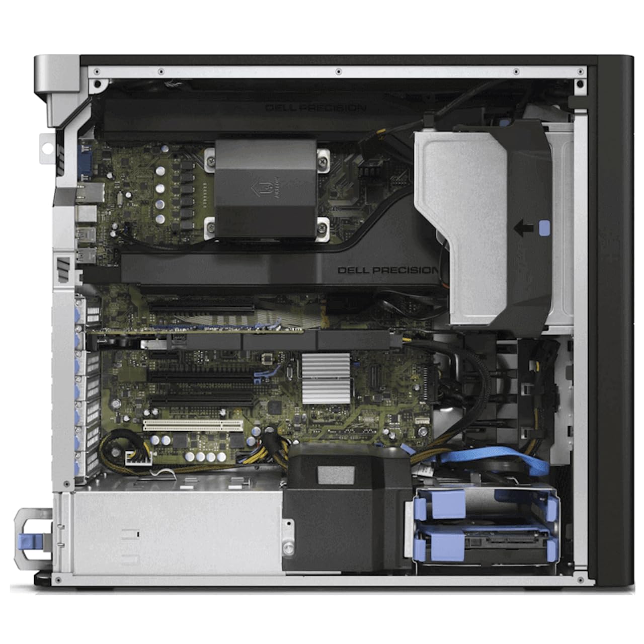 Dell Precision T5810 Mid-Tower Workstation - Intel Xeon E5-2683 v4 2.1GHz 16 Core Processor, 32GB DDR4 Memory, 512GB NVMe SSD, 4TB HDD, Nvidia Quadro K2200 Graphics Card, Windows 10 Pro. (Renewed)