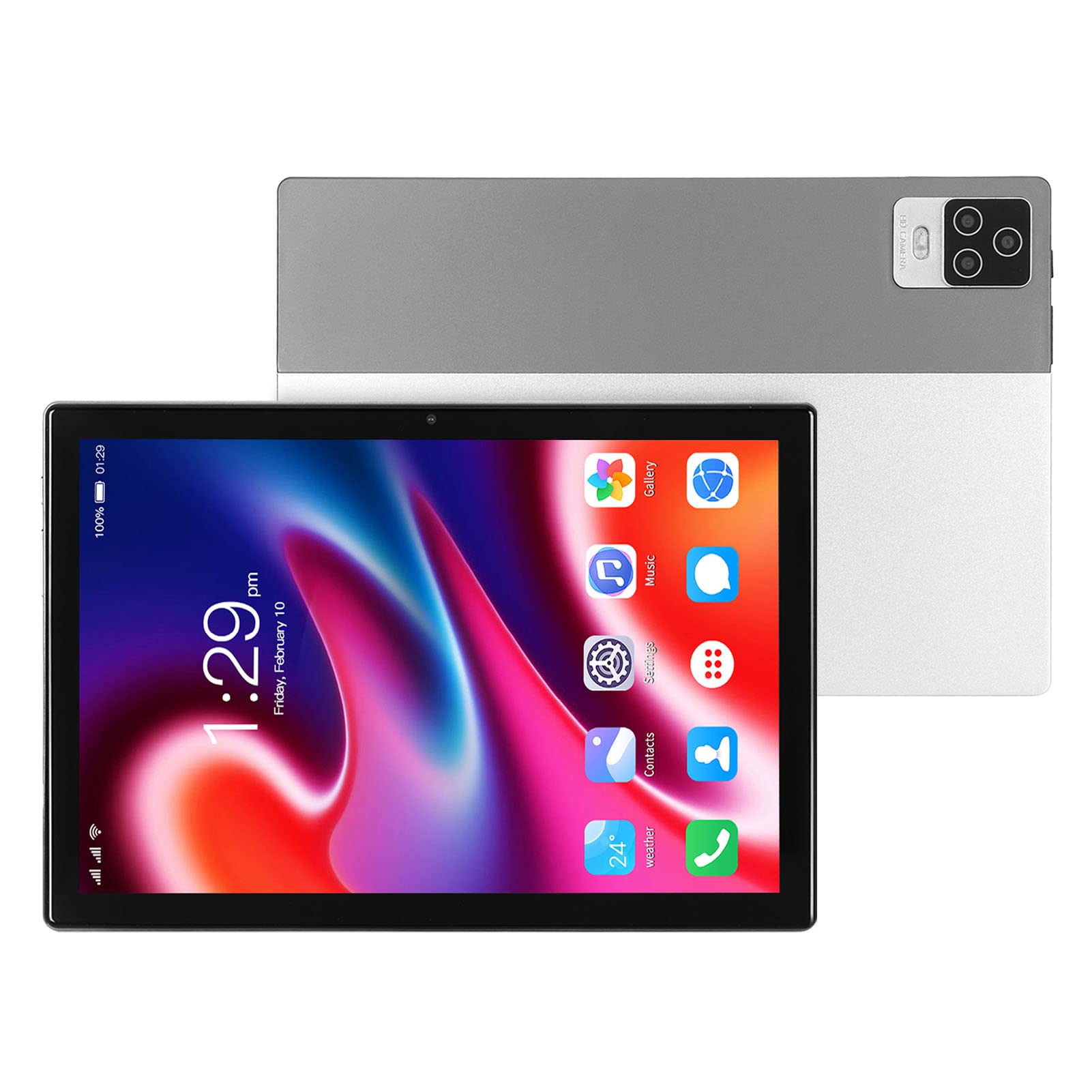 2 in 1 Tablet with Keyboard, 10.1 inch Android 12 Tablet PC, 8+256GB, Octa Core, 8MP+16MP Dual Camera, GPS, Bluetooth, 5G WiFi 4G GSM Tablet with Case (US Plug)