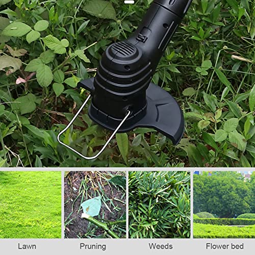 3.7V Cordless Grass Strimmer Sets with Telescopic Rod, Cordless String Trimmer Edger Lawn Tool Battery Powered 1200mAh, Lightweight Grass Trimmer Weed Eater Brush Cutter for Garden Yard