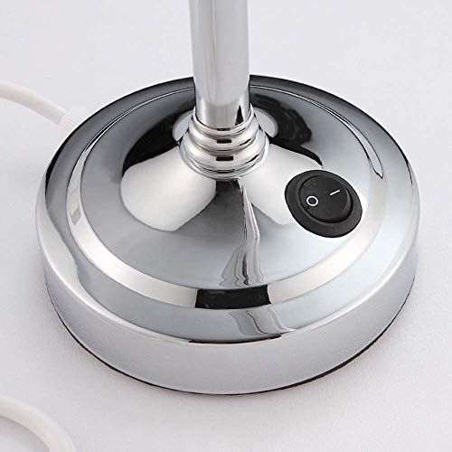 KONGZIR Countertop Vanity Mirrors 7X Magnifying Lighted Vanity Makeup Mirror 8 Inches 360° Rotation Tabletop with A Non-Slip Pedestal Polished Chrome Finish Grooming Mirrors
