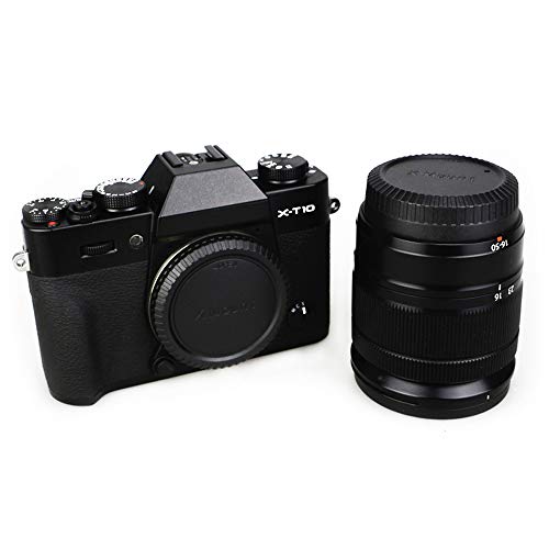 2 Pack X Mount Body Cap Cover & Rear Lens Cap for Fuji Fujifilm X-T5 X-T4 X-T3 X-T2 X-S20 X-S10 X-T30 X-T20 X-T200 X-H1 X-H2 X-H2S X-PRO3 PRO2 X-E4 X-E3 X-A7 X-A5 & More Fujifilm X Mount Camera & Lens