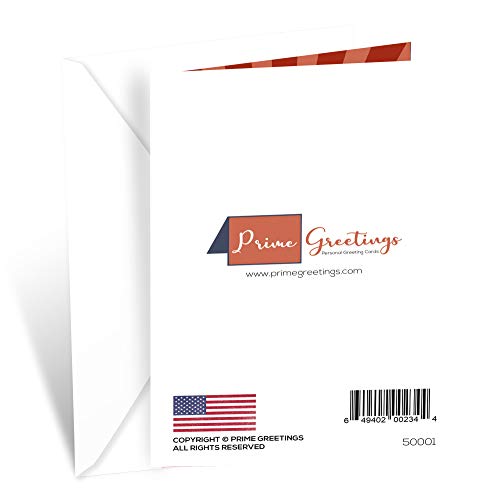 Cheers and Happy Birthday Card Brother | Made in America | Eco-Friendly | Thick Card Stock with Premium Envelope 5in x 7.75in | Packaged in Protective Mailer | Prime Greetings