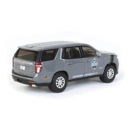 2021 Chevy Tahoe Gray Official Vehicle 105th Running of The Indianapolis 500" (2021) "Anniversary Collection 1/64 Diecast Car by Greenlight 28080 E