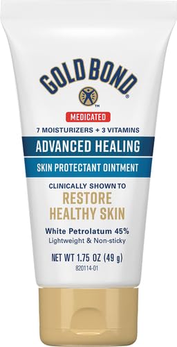 Gold Bond Medicated Advanced Healing Ointment, 1.75 oz., Hydrates & Protects Dry, Cracked Skin