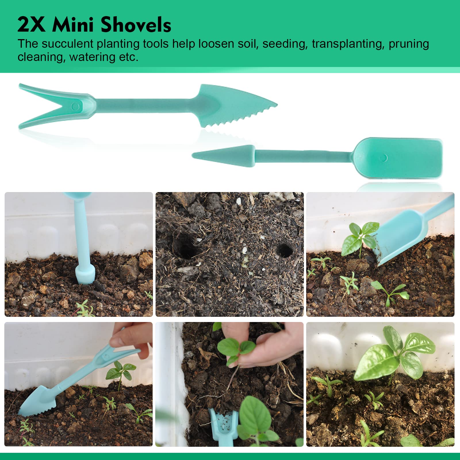 Auger Drill Bit for Planting 1.6"x9" 3"x12" Garden Spiral Set Auger Post Hole Digger for Bedding Plant Bulbs Planter Flowers Umbrella Ice Hole for 3/8” Hex Drive Drill, Garden Gloves 14x Plant Labels
