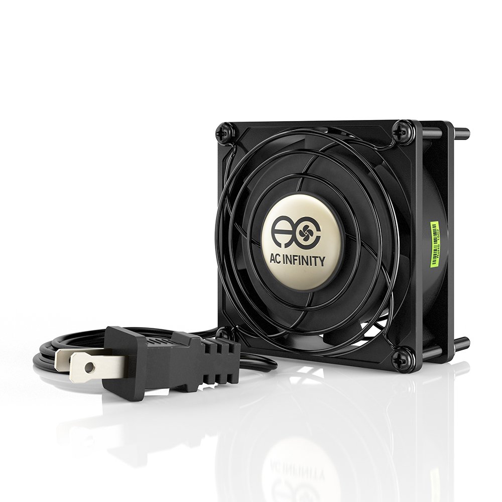 AC Infinity AXIAL 8025, Muffin Fan, 120V AC 80mm x 25mm High Speed, UL-Certified for DIY Cooling Ventilation Exhaust Projects