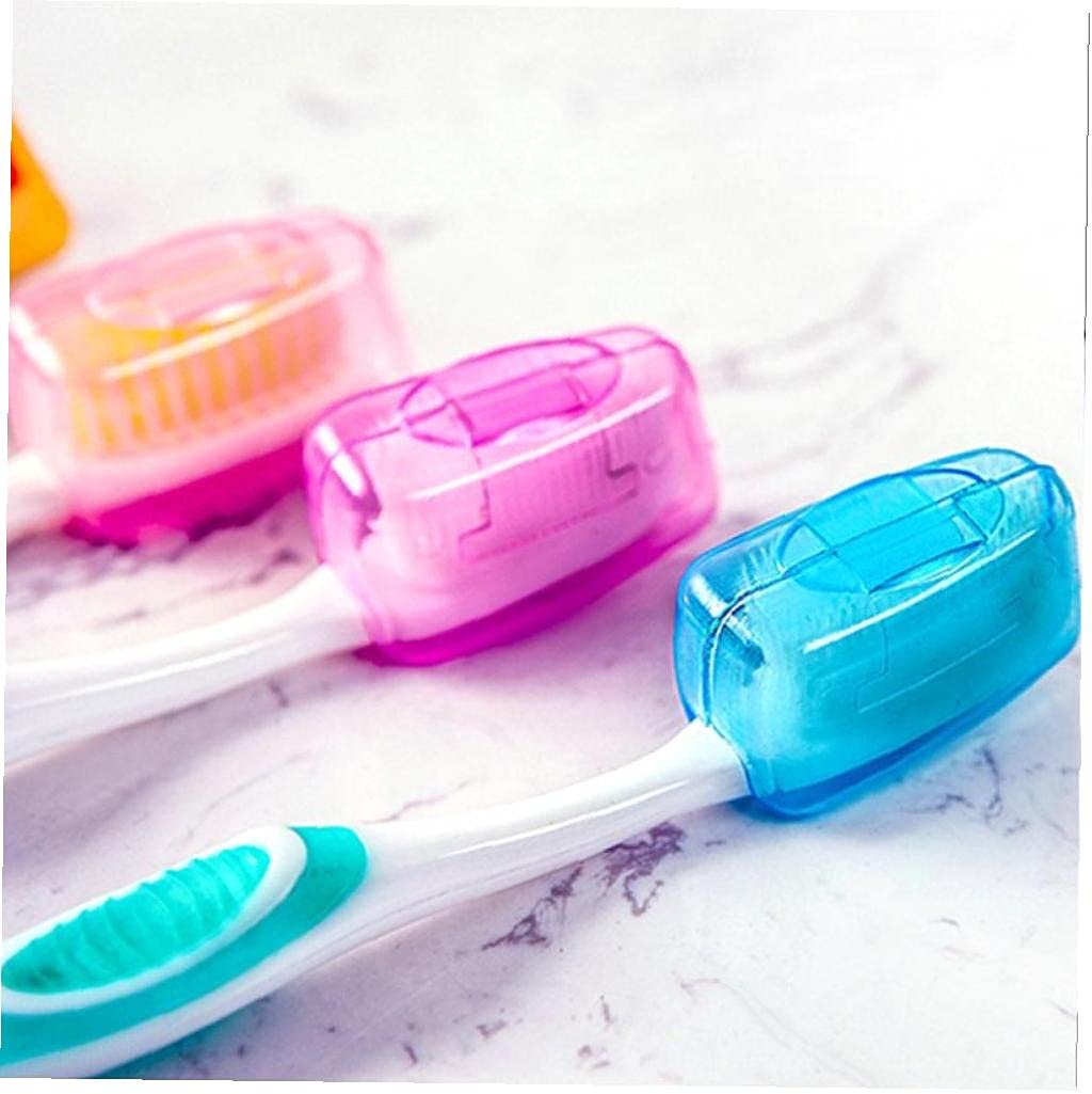 Pinicecore Toothbrush Case Covers Travel Hiking Camping Brush Cap Great for Home and Outdoor 5pcs/Set Random