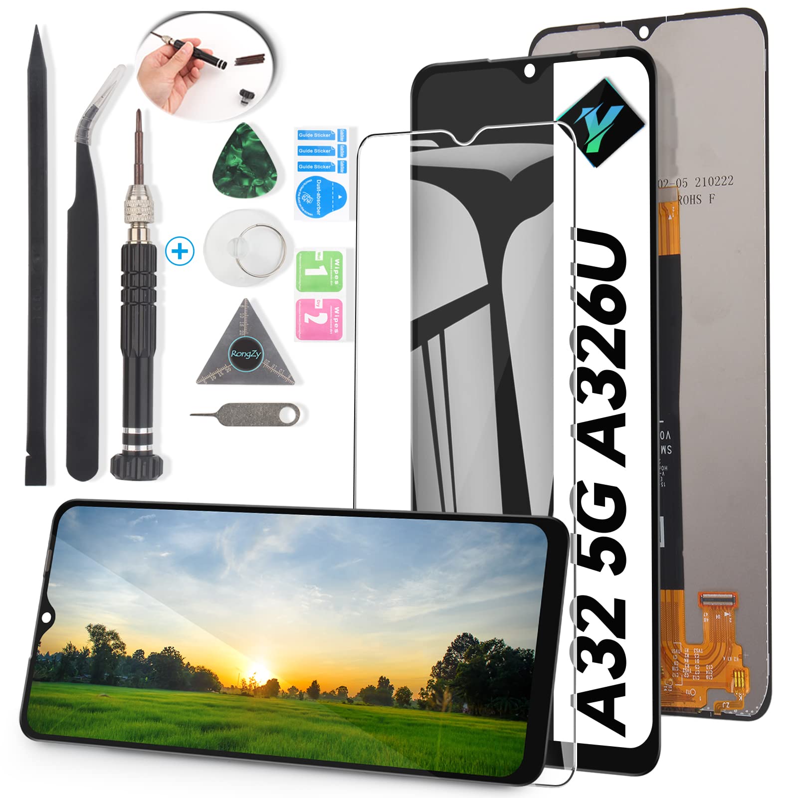 Screen for Samsung Galaxy A32 5G Screen Replacement for Samsung A32 5G A326U LCD Display Touch Screen Digitizer Assembly with Kit