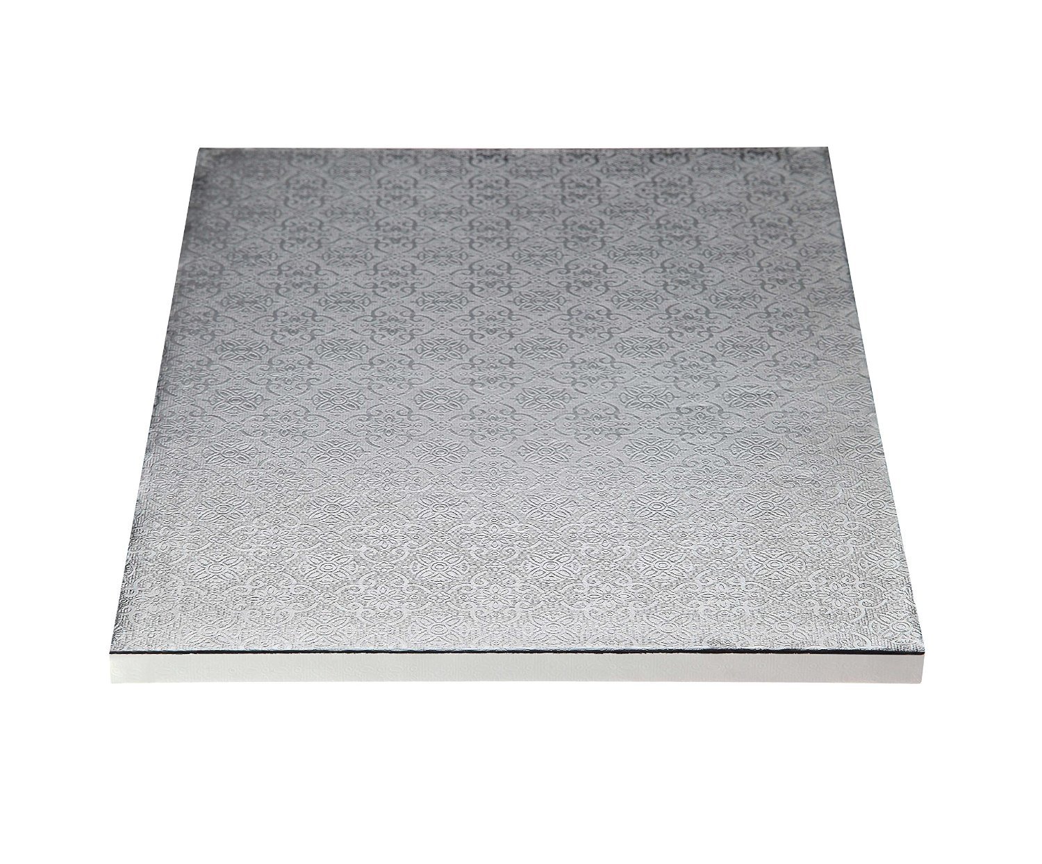 12" Silver Square Drum 1/2"