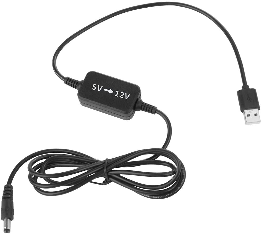 Step Up Voltage Converter,Bolongking USB 5V to 12V Step Up Cable Adjustable DC to Dc Transformer Converter with Switch(5V-12V)