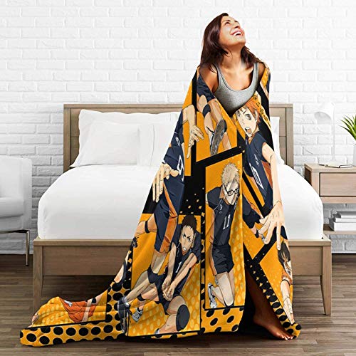 MKJIH Haikyu-u!! Fleece Throw Blanket Super Soft Plush Blanket for Bed Couch Sofa 50 X 40 in
