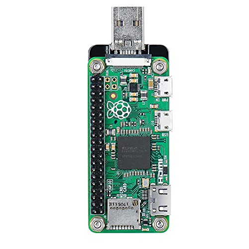 GeeekPi USB Dongle Expansion Board with Case for Raspberry Pi Zero/Zero W/Zero 2/Zero W 2, Both Front & Back Side Can Be Inserted
