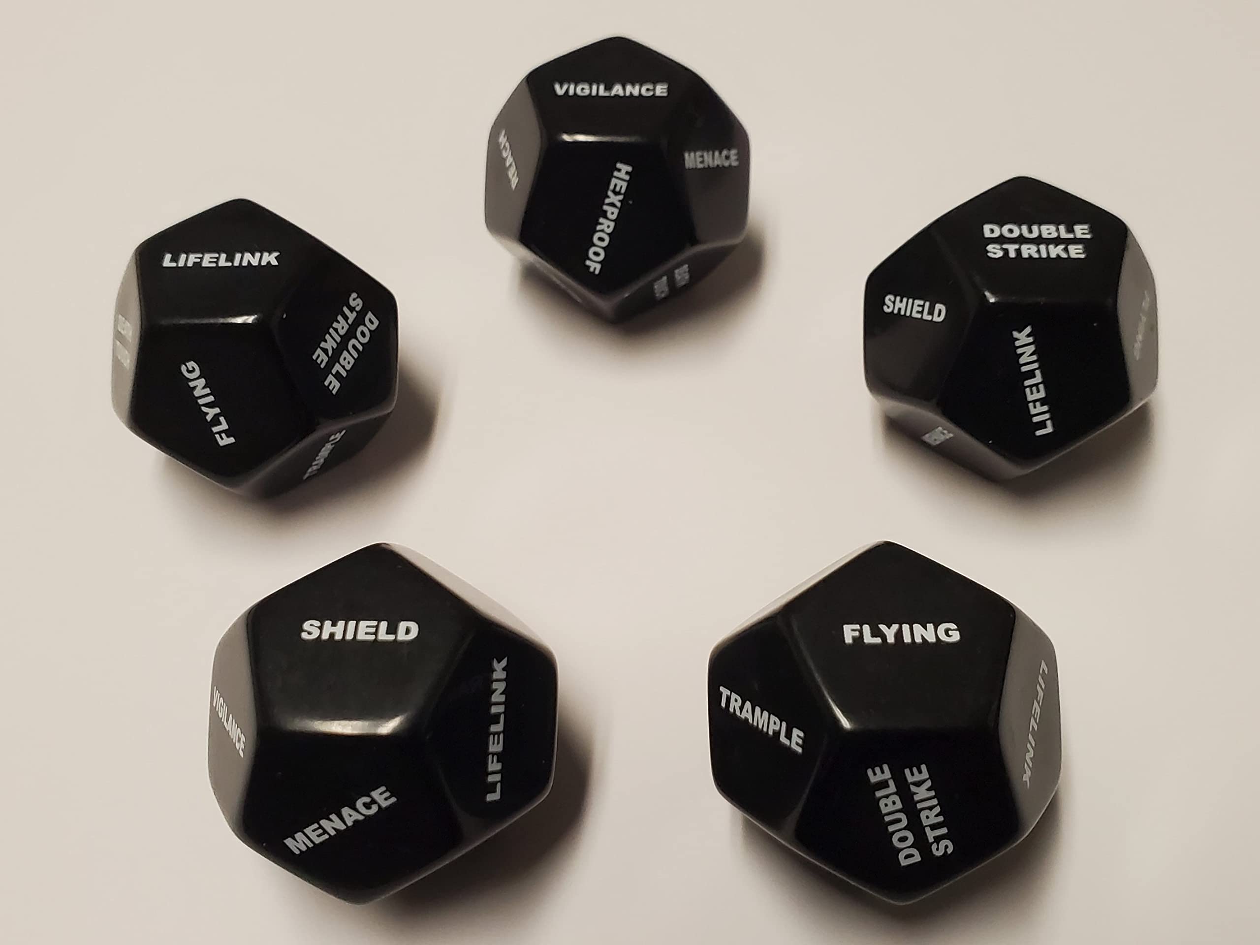 5X Deluxe 12 Sided Large Keyword & Shield Counters for Magic: The Gathering MTG CCG